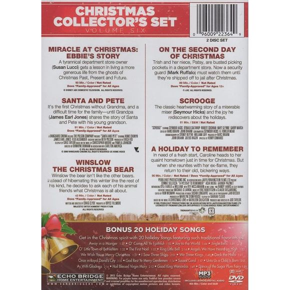 Echo Bridge Home Entertainment | Media | Christmas Collectors Set 6 Movies Pack Dvd 2 Holiday ...
